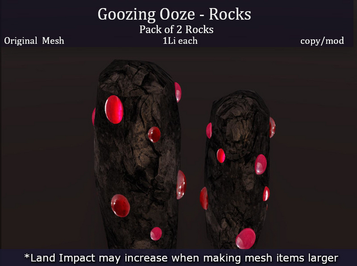Second Life Marketplace - LOVE SUPERSTORE - GOOZING OOZE ROCK